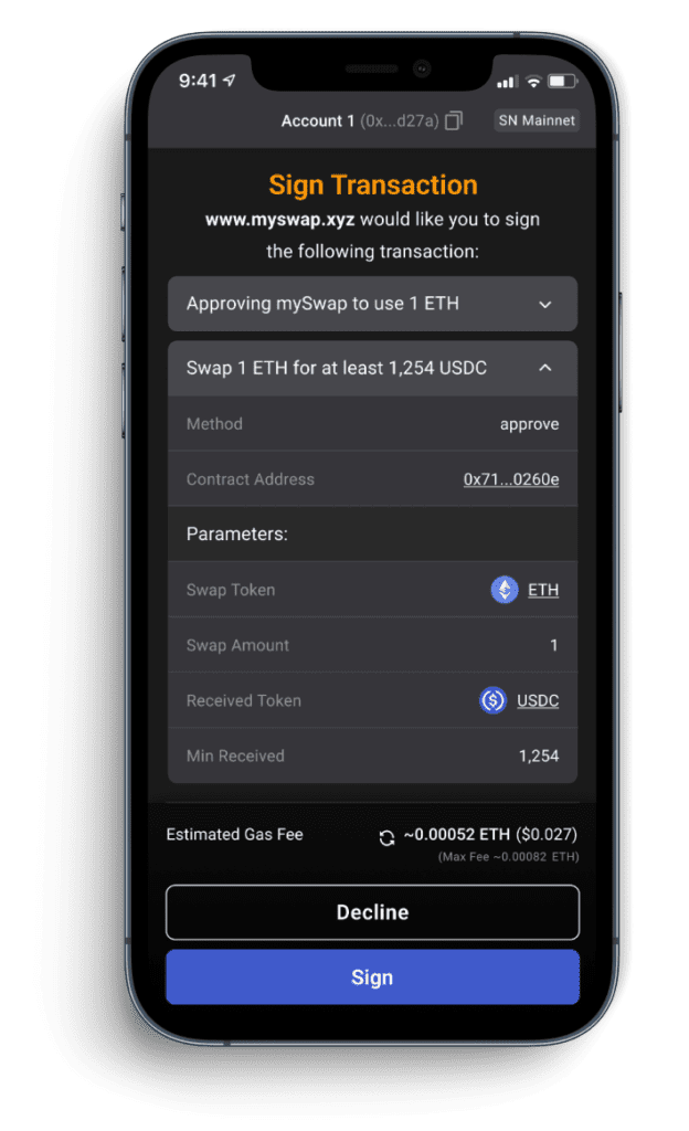 Braavos - a StarkNet Wallet