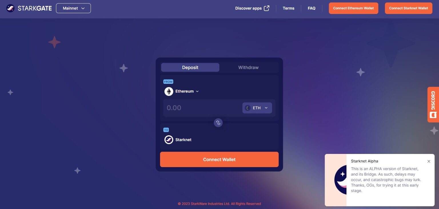 How do I use the Starknet Bridge? - Braavos Braavos