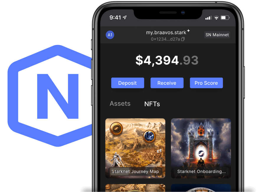 Braavos Wallet's NFT Gallery in Starknet Ecosystem