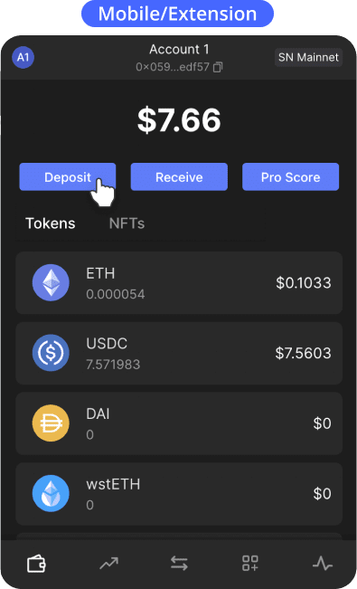 Deposit, the Crypto & Fiat On-ramping Solution for Starknet