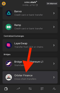 Orbiter Finance: Bridge Crypto to Starknet | Braavos WalletBraavos